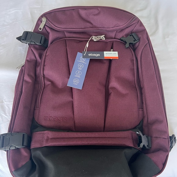 Ebags | Bags | Stylish Burgundy Backpack | Poshmark
